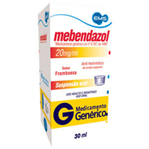 Comprar Mebendazol EMS 20mg/mL, caixa com 1 frasco com 30mL de ...