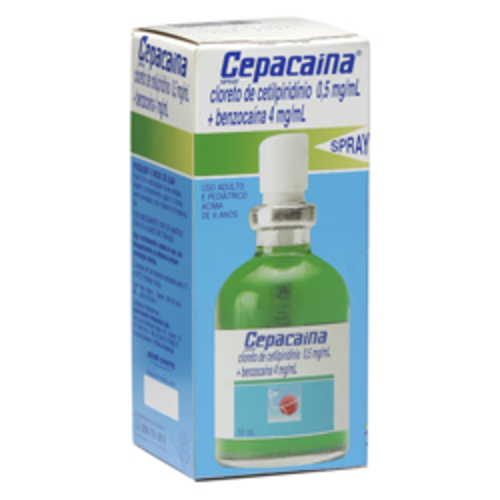 Comprar Cepacaína 0,5mg/mL + 4mg/mL, caixa com 1 frasco spray com 50mL ...