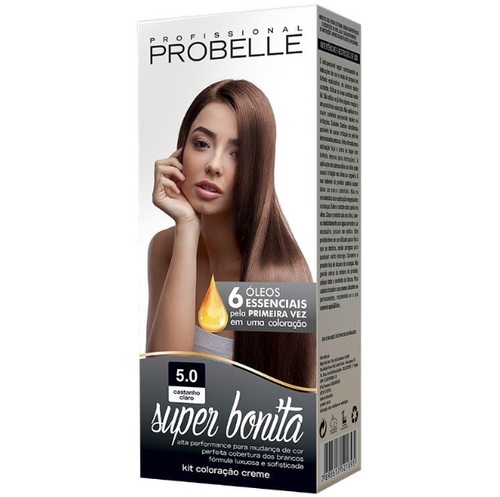 Ofertas de Tintura Profissional Probelle Super Bonita nº 5.0 castanho ...
