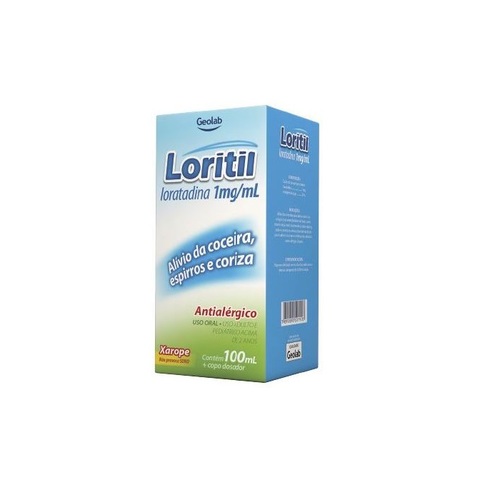Comprar Loritil 1mg/mL, caixa com 1 frasco com 100mL de xarope | CR