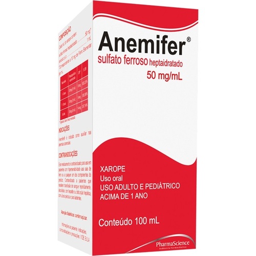 Comprar Anemifer 10mg/mL, caixa com 1 frasco com 100mL de xarope | CR