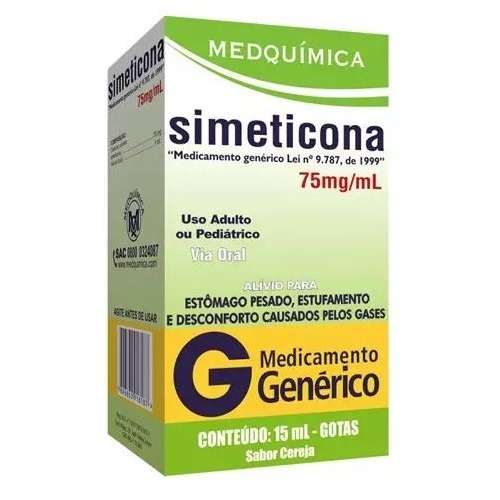 Comprar Simeticona Medquímica 75mg/mL, caixa com 1 frasco gotejador com ...