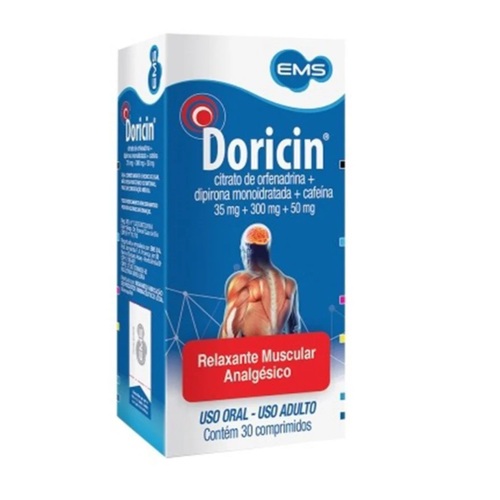 Comprar Doricin 35mg + 300mg + 50mg, caixa com 30 comprimidos | CR