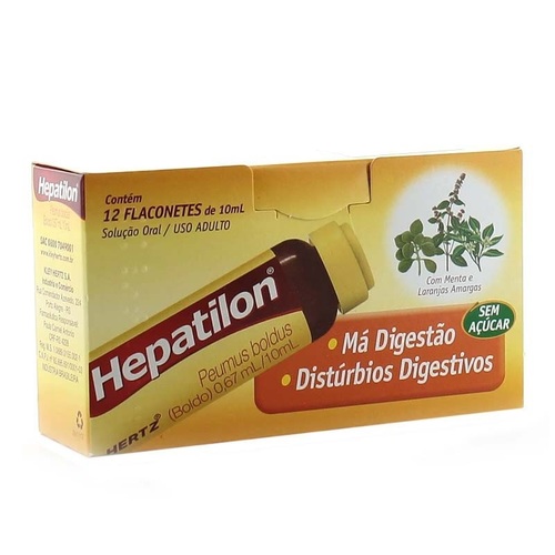Comprar Hepatilon 0,67mL/10mL, caixa com 12 flaconetes de 10mL de ...