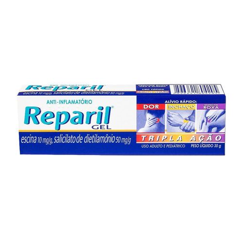 Comprar Reparil 10mg/g + 50mg/g, caixa com 1 bisnaga com 30g de gel de ...
