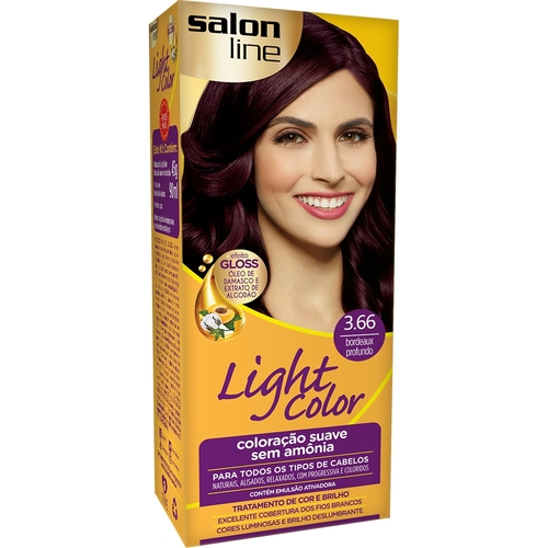 Ofertas de Coloração Salon Line Light Color nº 3.66 bordeaux profundo | CR