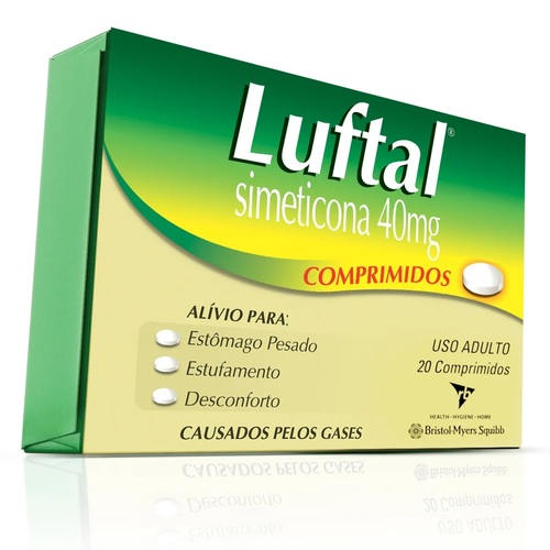 Comprar Luftal 40mg, caixa com 20 comprimidos | CR