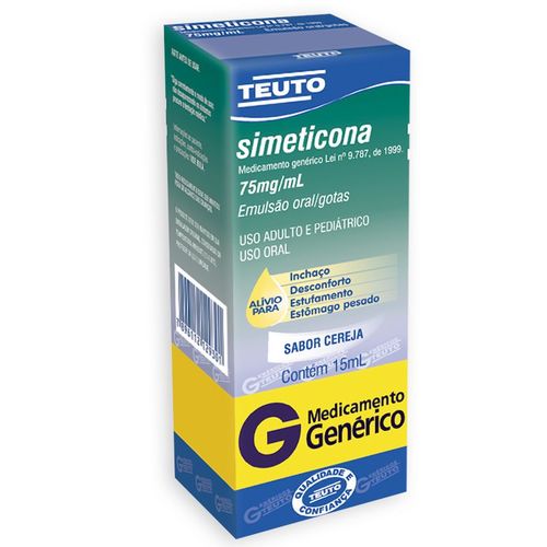 Comprar Simeticona Gotas Teuto 75mg/mL, caixa com 1 frasco com 15mL de ...