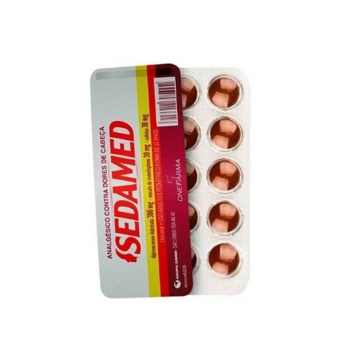 Comprar Sedamed 30mg + 300mg + 30mg, blíster com 10 comprimidos ...