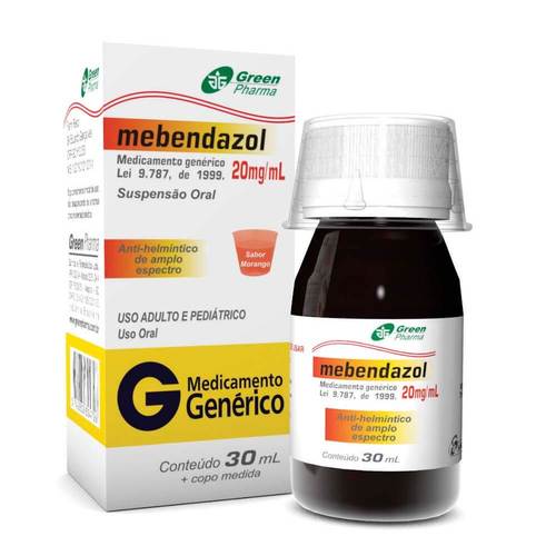 Comprar Mebendazol Greenpharma 20mg/mL, caixa com 1 frasco com 30mL de ...