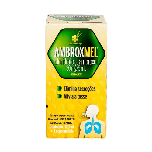 Ofertas de Ambroxmel 6mg/mL, caixa com 1 frasco com 120mL de xarope ...