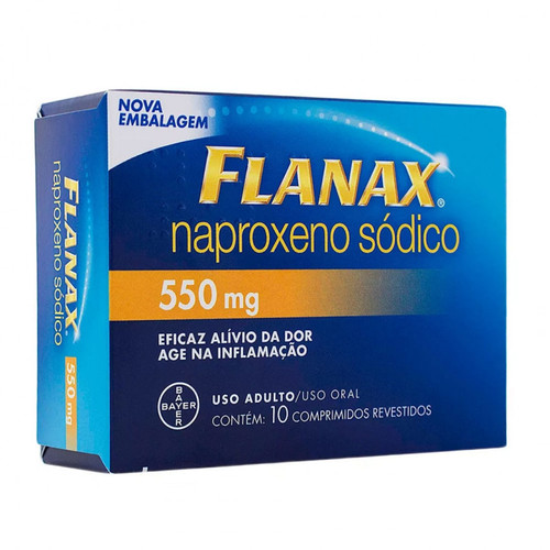 Comprar Flanax 550mg, caixa com 10 comprimidos revestidos | CR