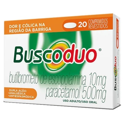 Comprar Buscoduo 10mg + 500mg, caixa com 120 comprimidos revestidos | CR