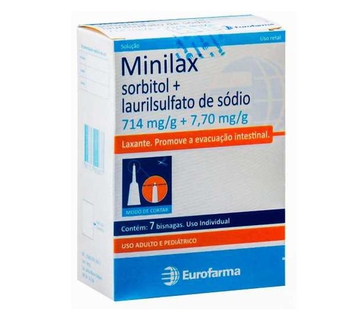 Comprar Minilax 714mg/g + 7,70mg/g, caixa com 7 bisnagas com 6,5g de ...