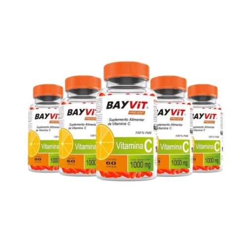 Ofertas de Bayvit Prevent 1000mg, 5 frascos com 60 cápsulas cada | CR