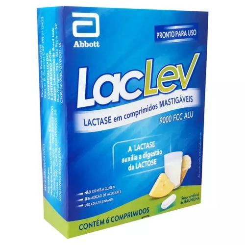 Comprar LacLev 9000FCC, caixa com 6 comprimidos mastigáveis | CR