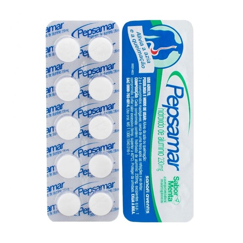 Comprar Pepsamar 230mg, blíster com 10 comprimidos mastigáveis | CR