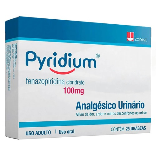 Comprar Pyridium 100mg, caixa com 25 drágeas | CR