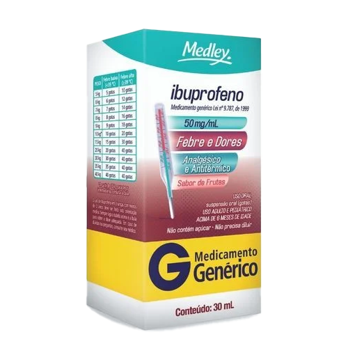 Comprar Ibuprofeno Gotas Medley 50mg/mL, caixa com 1 frasco gotejador ...