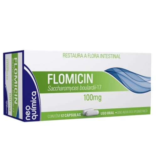Comprar Flomicin 100mg, caixa com 12 cápsulas gelatinosas duras | CR