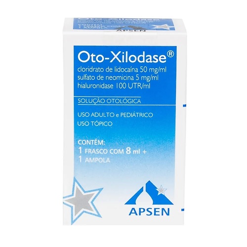 Comprar Oto-Xilodase 100UTR/mL + 50mg/mL + 5m/mL, caixa com 1 frasco ...