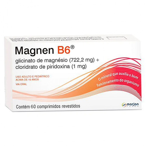 Comprar Magnen B6 722,22mg + 1mg, caixa com 60 comprimidos revestidos | CR