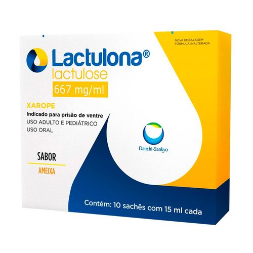 Comprar Lactulona 667mg/mL, caixa com 10 sachês com 15mL de xarope ...