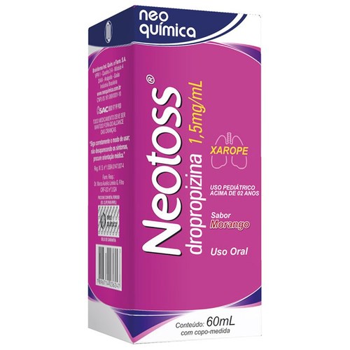 Comprar Neotoss 1,5mg/mL, caixa com 1 frasco com 60mL de xarope + copo ...
