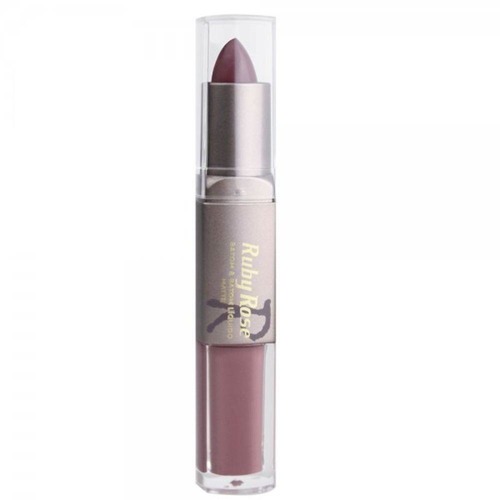 Ofertas de Batom Ruby Rose Duo Matte Hb8606 nº 065 | CR