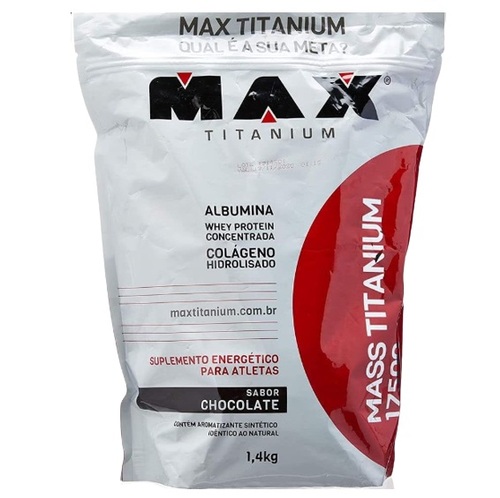 Ofertas de Mass Titanium 17500 Max Titanium chocolate, refil com 1,4Kg | CR