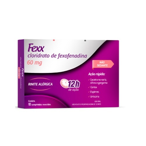Comprar Fexx 60mg, caixa com 10 comprimidos revestidos | CR