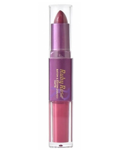 Ofertas de Batom Ruby Rose Duo Matte HB8606 - nº 268 | CR