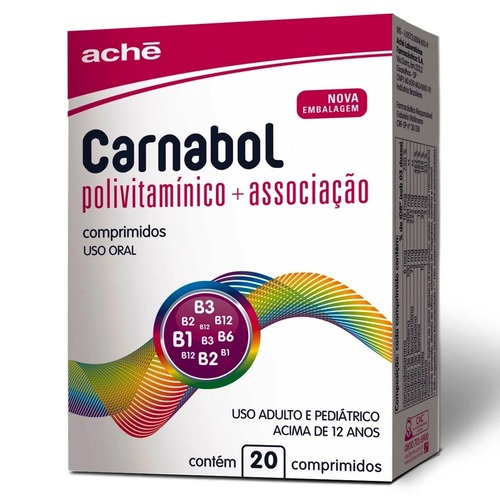 Comprar Carnabol caixa contendo 20 comprimidos | CR