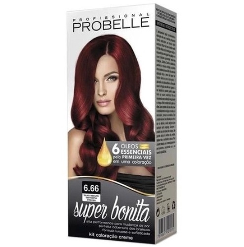Ofertas de Tintura Profissional Probelle Super Bonita nº 6.66 louro ...