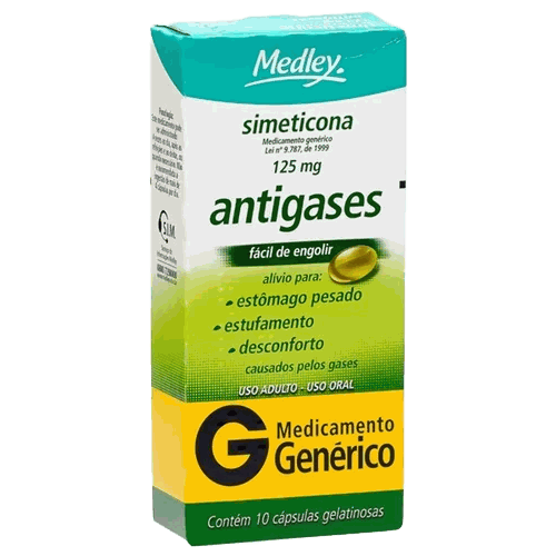 Comprar Simeticona Medley 125mg, caixa com 10 cápsulas moles | CR