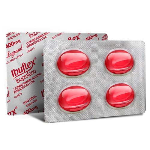 Comprar Ibuflex Cápsula 400mg, blíster com 4 cápsulas gelatinosas moles ...