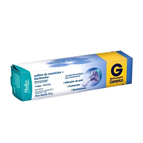 Comprar Sulfato de Neomicina + Bacitracina Zíncica Sanofi Medley 5mg/g ...