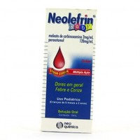 Neolefrin Baby 120mg/mL + 2mg/mL, caixa com 1 frasco com 15mL de