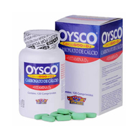 Oysco Carbonato De Cálcio 500 Mg + Vitamina D 200 Ui Frasco com Menor ...