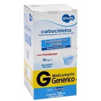 Comprar Carbocisteína EMS 50mg/mL, caixa com 1 frasco com 100mL de ...